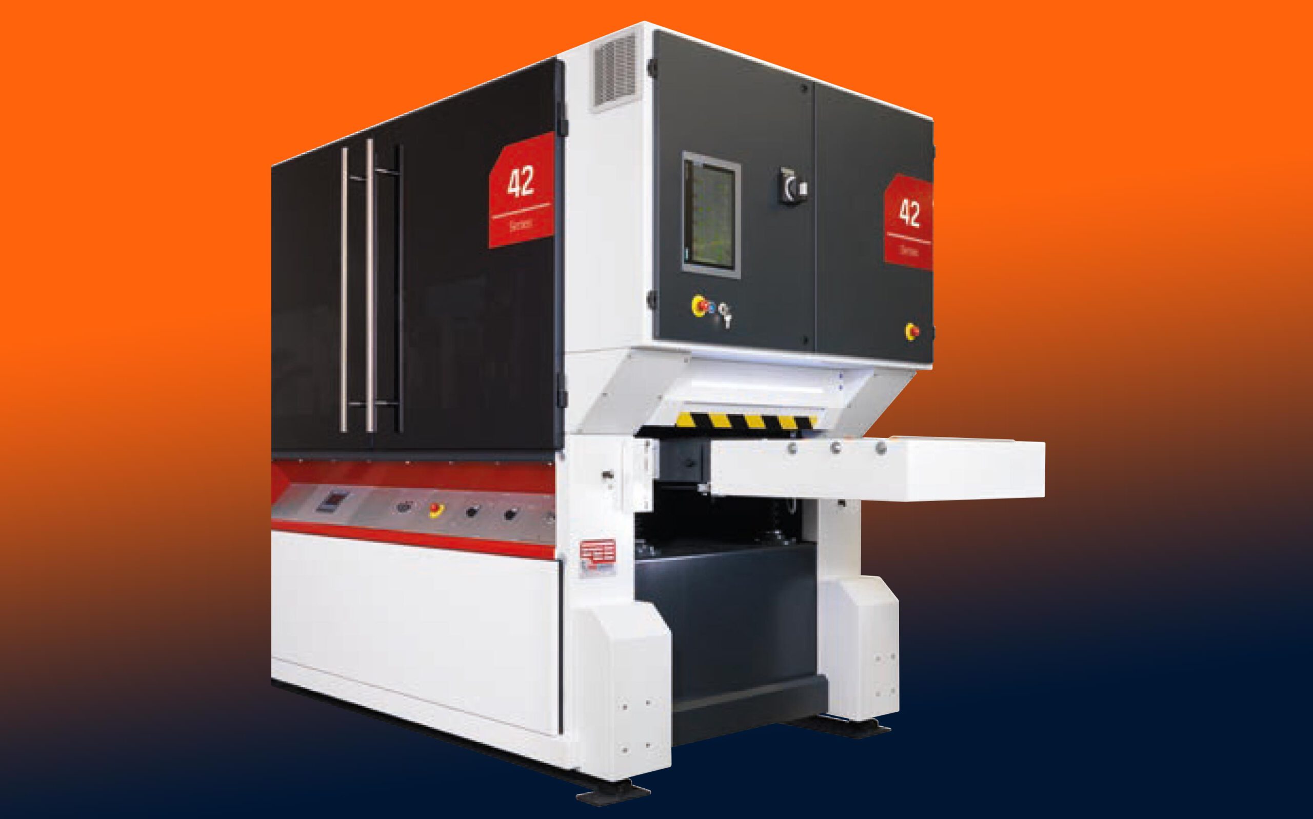 Neu im ABATECH Maschinenpark: Timesavers Modell 42 Entgratmaschine ...